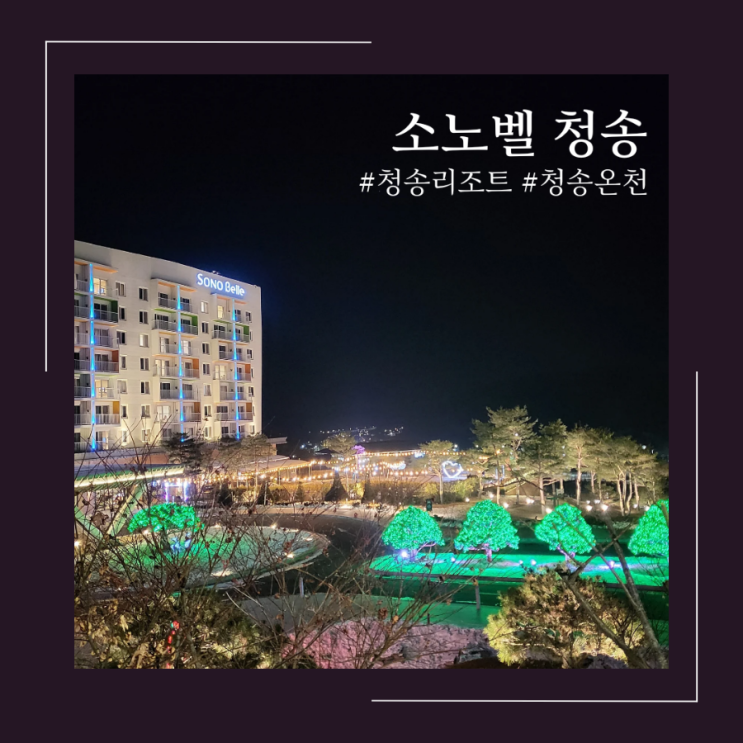 청송 숙박 소노벨 청송 스위트 빠띠오 솔샘온천 할인 후기 네이버 블로그