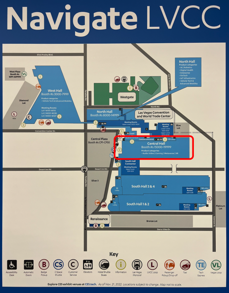 CES 2023 LVCC 지도 - (3) LVCC Central : 네이버 블로그