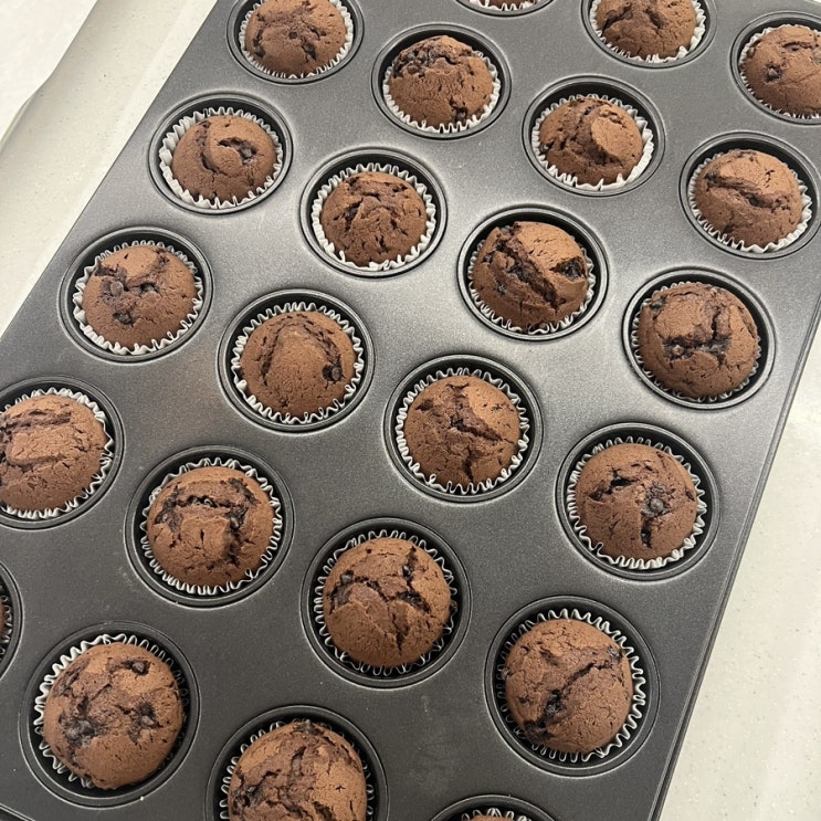 Bakery 제과기능사 자격증 도전 Day 11 초코머핀 초코컵케이크 만들기 네이버 블로그