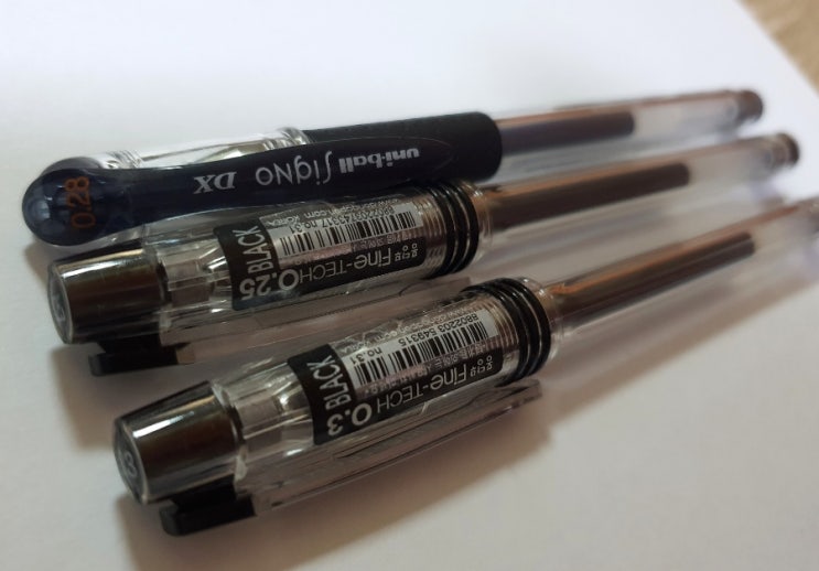 동아 DONG-A 파인테크 Fine-TECH 0.25 / 0.3mm 겔 GEL 펜 : 네이버 블로그