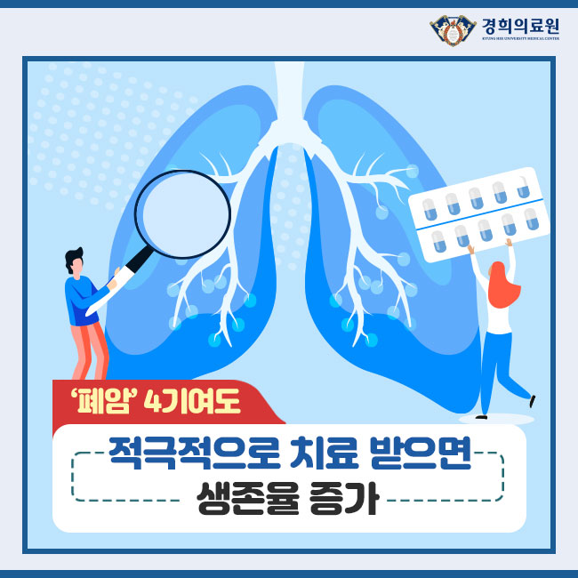 폐암 4기여도 적극적으로 치료 받으면 생존율 증가” 네이버 블로그