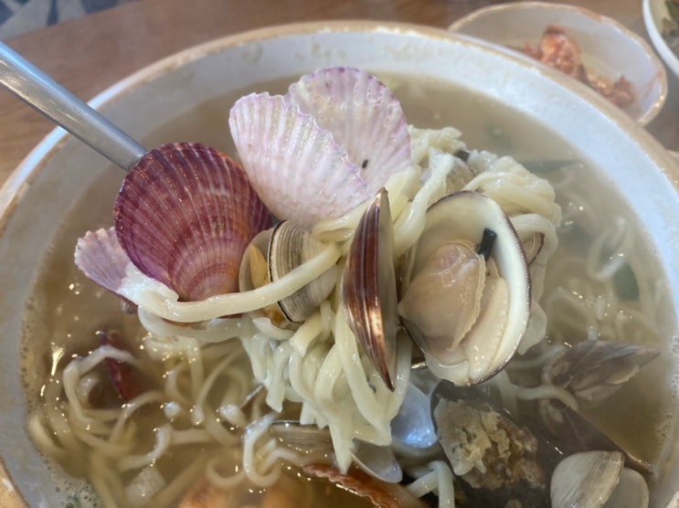영종도 맛집 구읍뱃터 칼국수가 맛있는 97도씨해물칼국수 네이버 블로그