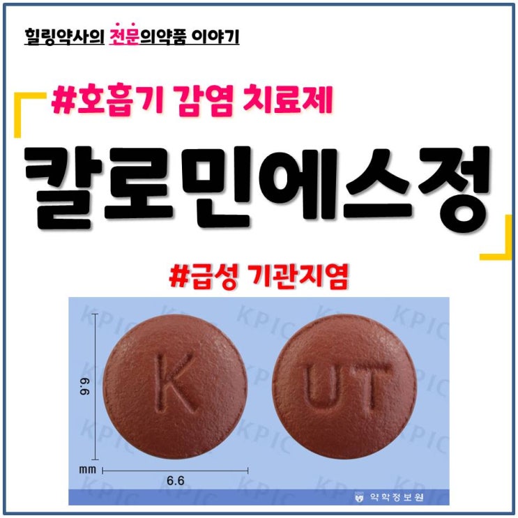 칼로민에스 칼로민에스정 펠라고니움 호흡기 감염 치료제 생약 병원 약 처방 성분 효능 효과 복용법 부작용 주의사항 Feat 움카