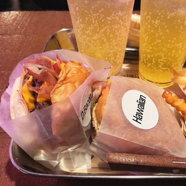 여의도 맛집 바스버거 여의도점 감자칩 무한리필이 가능한 더현대 근처 수제버거 맛집 네이버 블로그