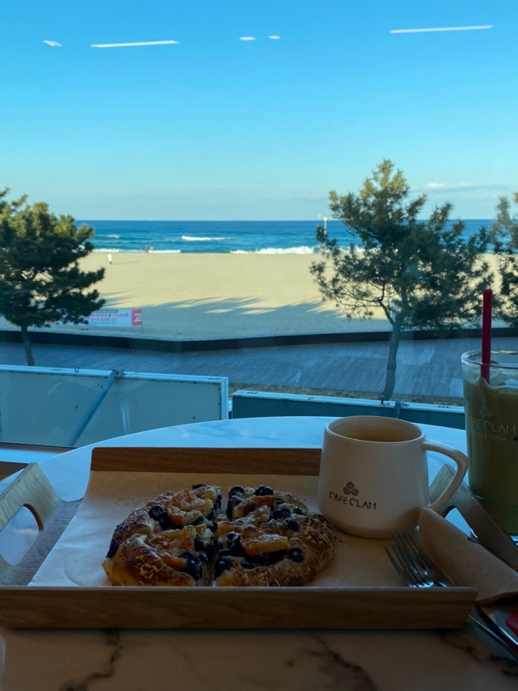동해 여행 망상해변 카페 추천 전망 좋은 오션뷰 베이커리카페 Cafe Clam 카페클램 네이버 블로그