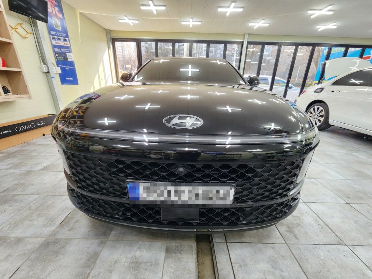 [GN7 PPF] 신형그랜져(GN7) 어비스블랙 생활보호패키지 +범퍼패키지 시공 : 네이버 블로그