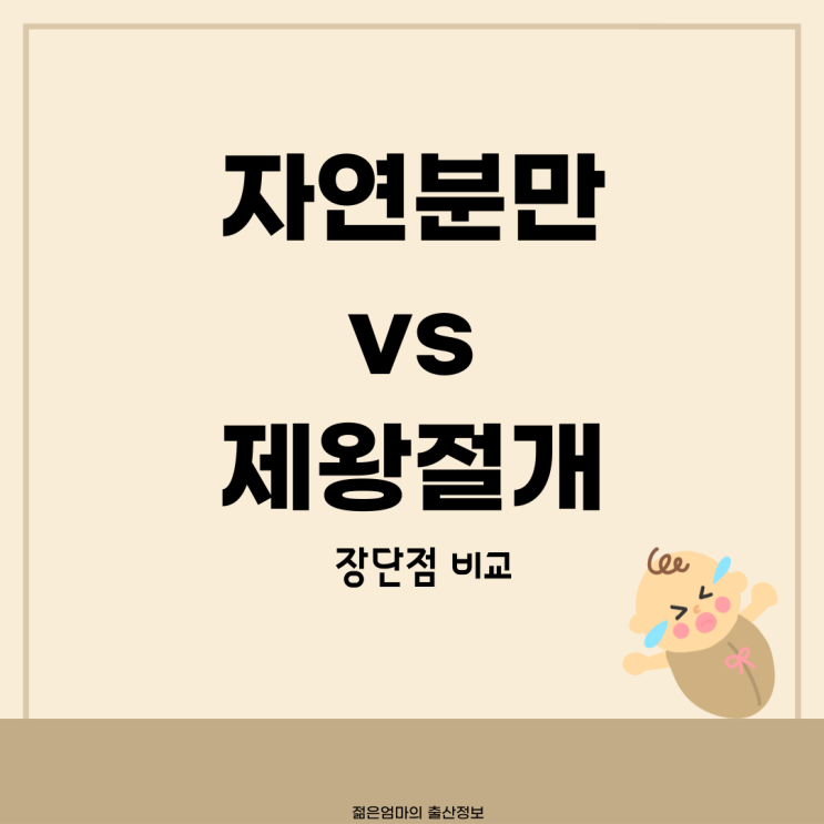 자연분만 제왕절개 비교 장단점 및 차이점 정리회음부 절개 네이버 블로그