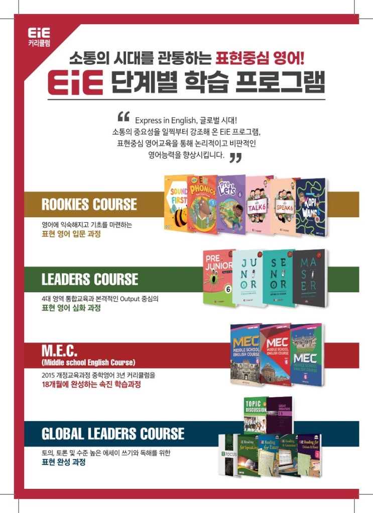 EiE 단계별 학습프로그램, 표현중심의 영어교육을 추구합니다. : 네이버 블로그