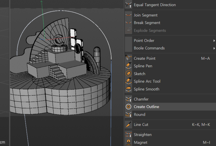 C4D 안빡세게 공부해보기 #03 Rectangle을 활용하여 Create Outlines와 Extrude 해보기 | Axis 설정 : 네이버 블로그