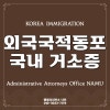 미국 시민권자 국적상실신고 F4visa 재외동포비자 국내 거소증 발급 국적회복 전문 출입국 행정사사무소 나무 네이버 블로그