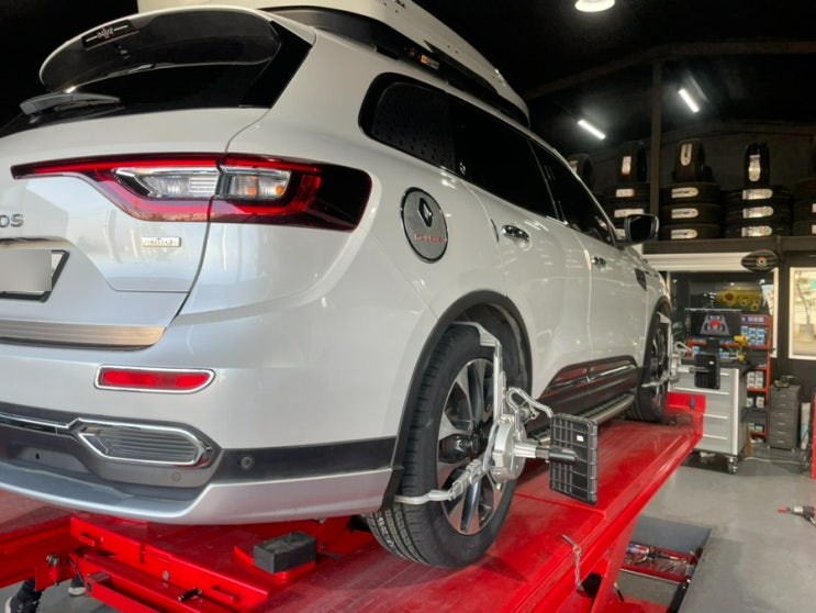 QM6 225 55 19 크루젠 프리미엄 타이어 교체부터 휠 얼라인먼트까지 : 네이버 블로그