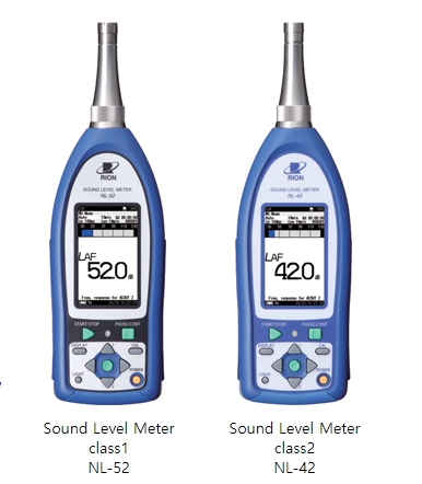 RION社 소음계 NL-52 & NL-42 소음계 ! : 네이버 블로그