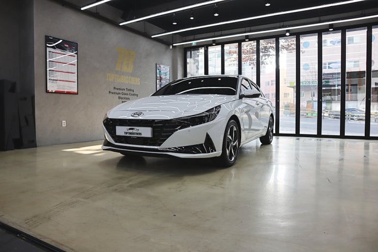 아반떼 CN7 틴팅 레인보우 I90 : 네이버 블로그