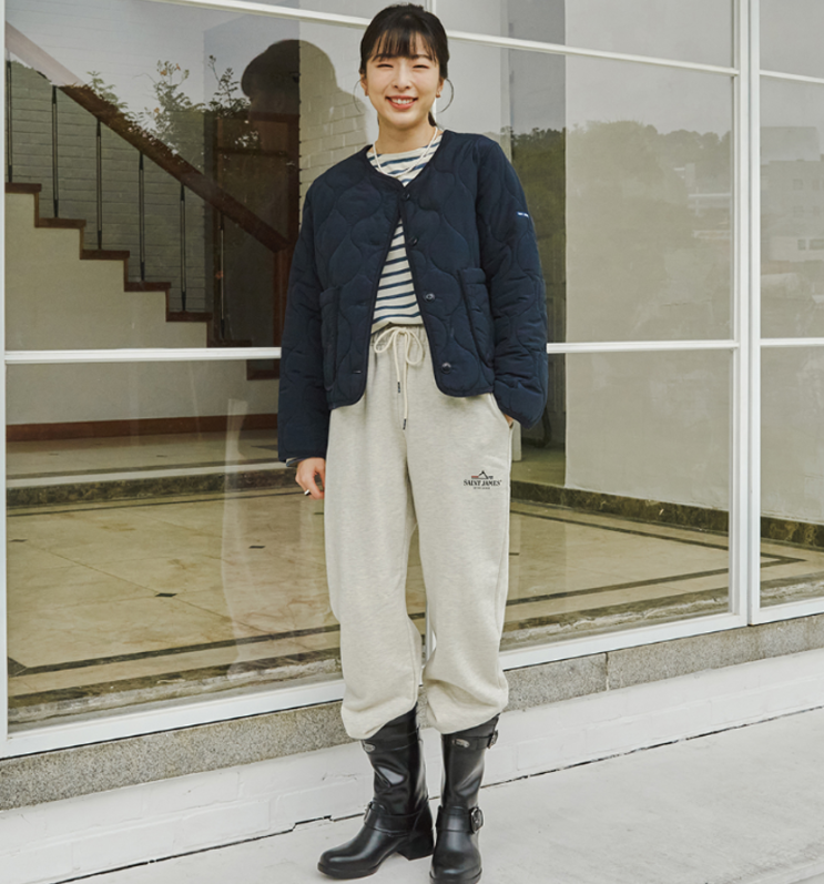 세인트제임스 여자티셔츠 데일리로 입기 좋은 깔끔한 코디 추천템 네이버 블로그