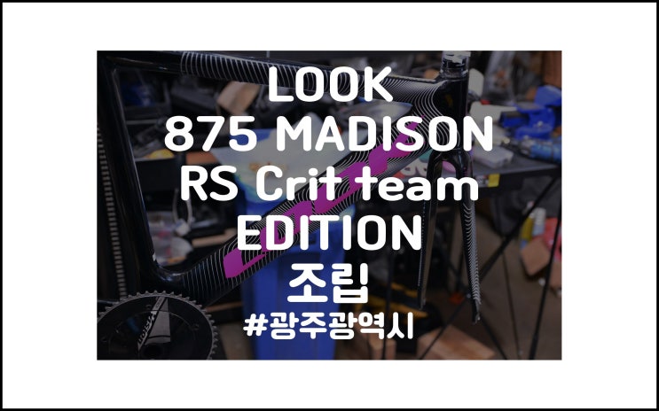 LOOK 875 MADISON RS Crit team edition 조립 룩 875 메디슨 트랙 픽시 [광주광역시][자전거매장 ...