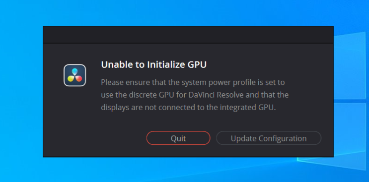 다빈치리졸브 18 GPU(NVIDIA) 업데이트 / Unable to Initialize GPU : 네이버 블로그
