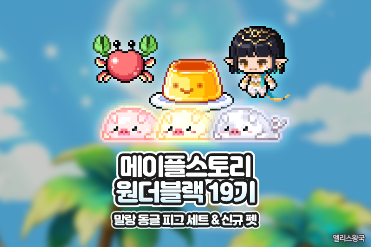 메이플 원더베리 펫 메이플스토리 원더블랙 19기 말랑 동글 피그 세트 사과게 푸딩딩 쁘띠 칼리 추가 네이버 블로그