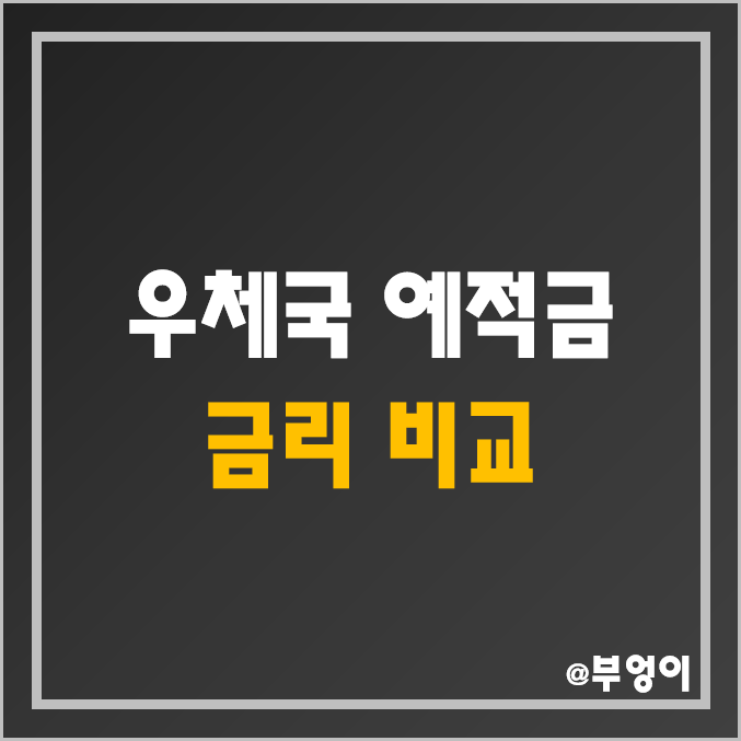 우체국 정기 예금 및 적금 금리 비교 예적금 이자 이자율 높은 순위 자유 적립식 한도 네이버 블로그