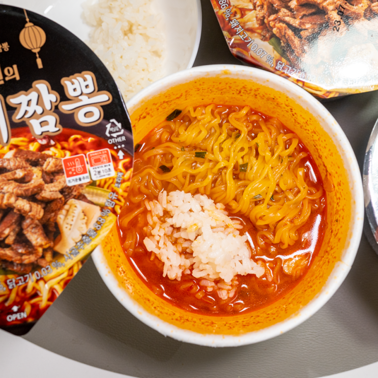 신상 라면 백종원의 고기짬뽕 후기 진해서 맛있다 Cu편의점 구매 네이버 블로그