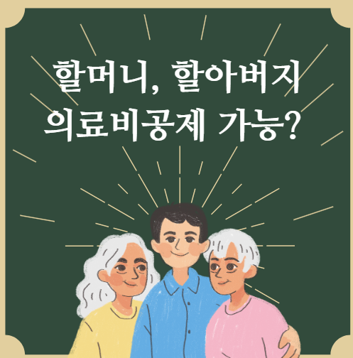 할머니 의료비 공제 할아버지 의료비 공제 손자손녀가 받을 수 있나요 네이버 블로그