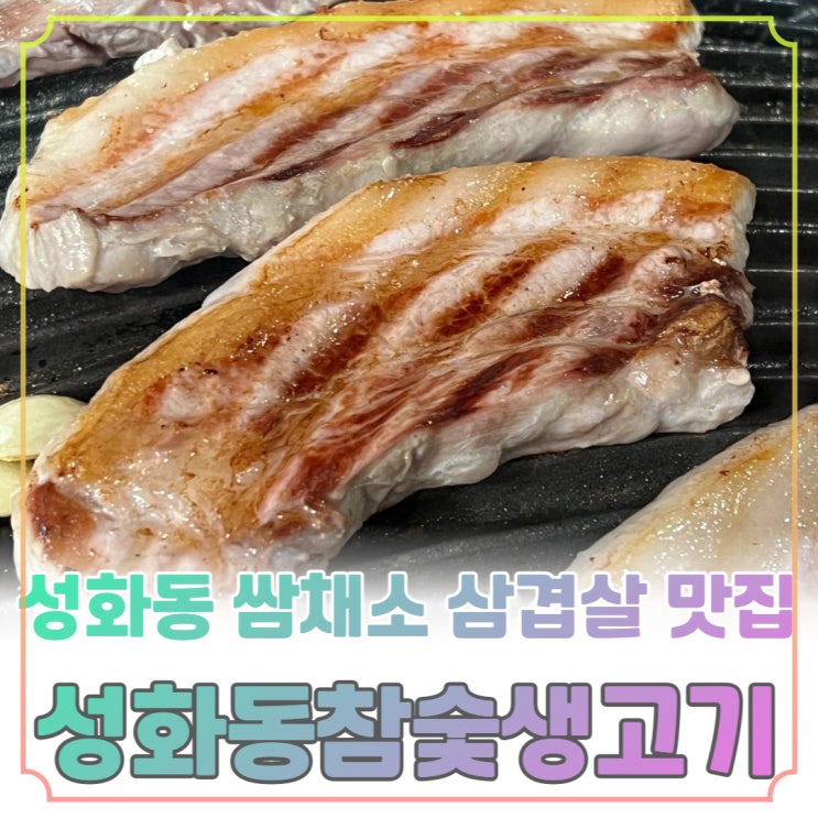 성화동 추천 회식장소 삼겹살 소갈비 쌈채소 맛집 성화동참숯생고기 네이버 블로그