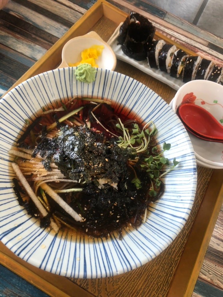 즉석김밥과 소바가 맛있는 포항 화진해수욕장 맛집 추천반송정국시 네이버 블로그