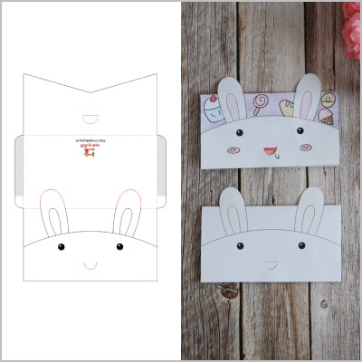 종이 토끼 봉투 패턴, Paper Bunny Envelope Pattern PDF : 네이버 블로그