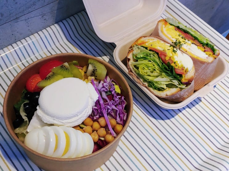 맛있는 샐러드 샌드위치 만드는 거제브런치 맛집 샌디102 네이버 블로그