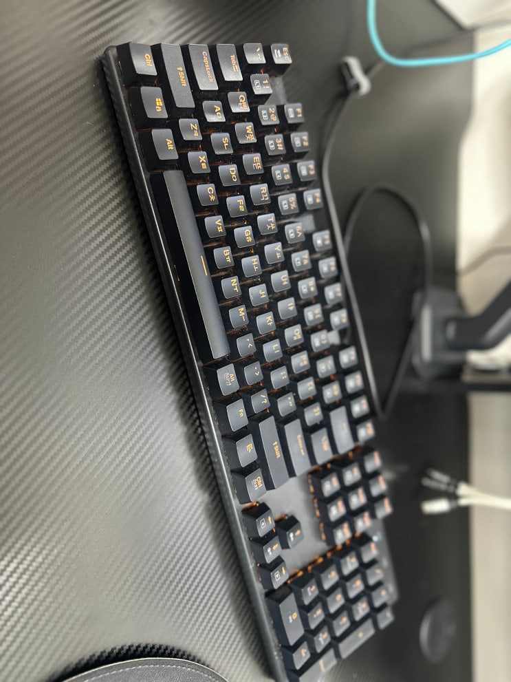 게이밍 기계식 키보드 입문 추천 앱코 Hacker K590 블랙 갈축 : 네이버 블로그