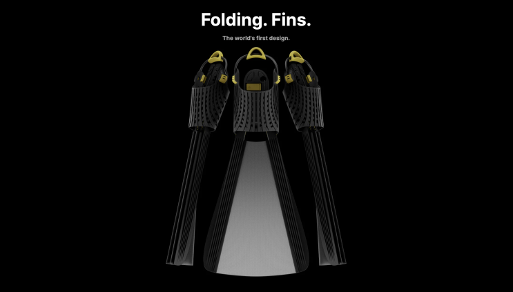 스쿠버와 프리다이빙 투어 가볍게 떠날 수 있게 접을 수 있는 FOLDING FINS 폴딩핀 : 네이버 블로그