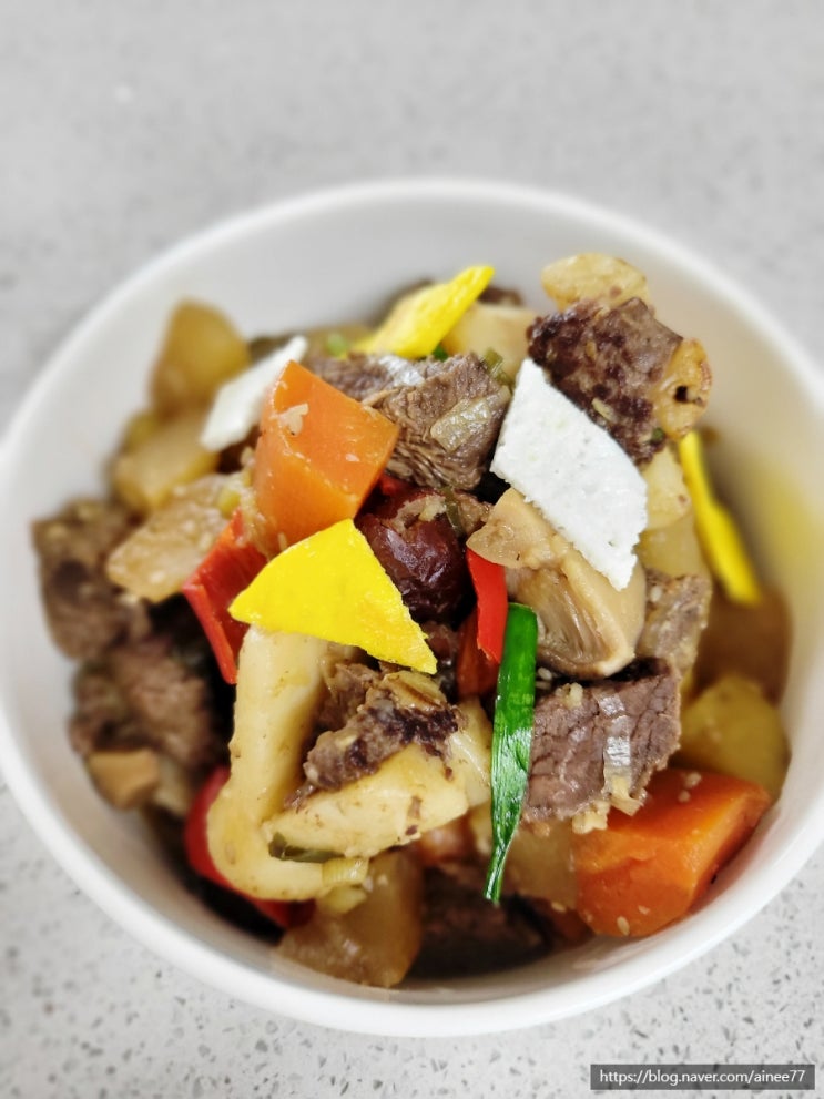 알토란 사태떡찜 한복려 레시피 명절 갈비찜 대신 궁중음식 궁중별미 고기찜 명절음식 손님초대요리 집들이음식 소고기사태요리 가래떡