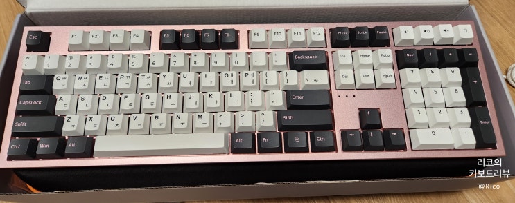 [내돈내산] 콕스 COX CA108BT 로즈골드 황축 풀알루 유무선 블루투스 기계식키보드 게이트론황축 키보드 리뷰 : 네이버 블로그