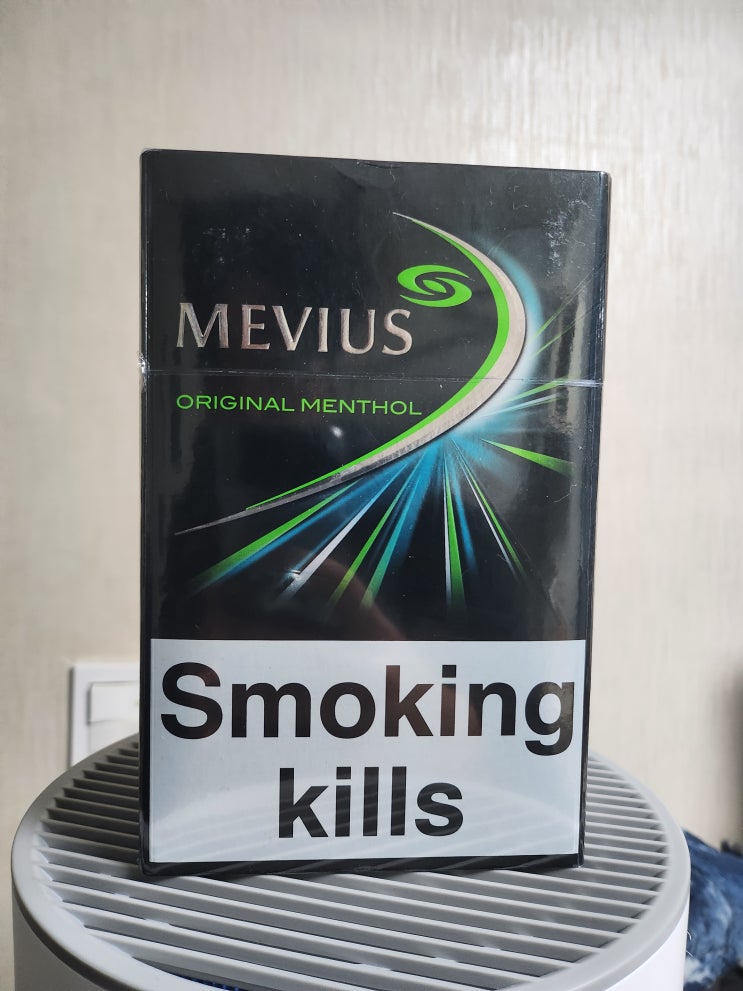 [신상 담배] 면세점에서만? 메비우스 오리지널 멘솔(MEVIUS ORIGINAL MENTHOL) 리뷰 : 네이버 블로그