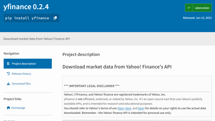 [금융 파이썬 #1] 금융, 주식 데이터 받기 - 야후 파이낸스(yfinance), 퀀들(Quandl), 인트리니오 ...
