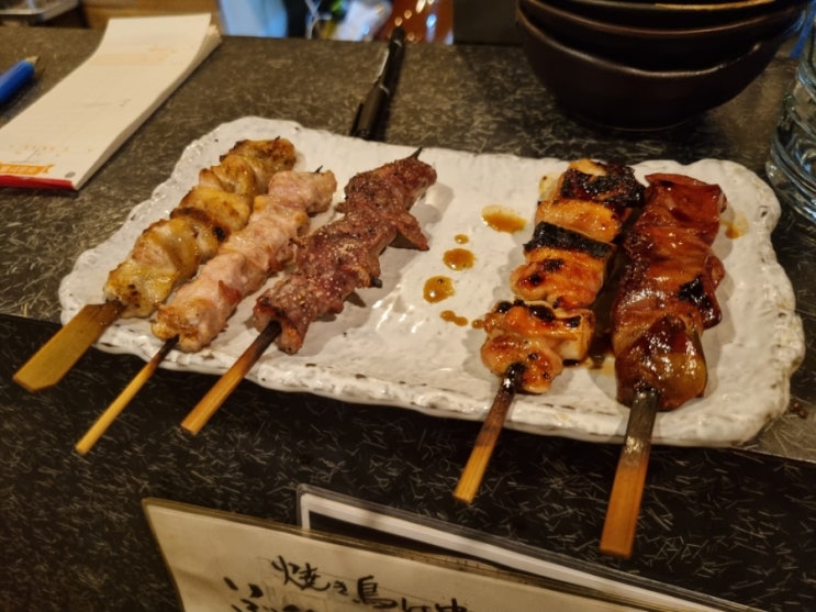 호텔 메츠 시부야 근처 맛집 야키토리 전문점 꼬치구이 8종과 생맥주 구글 평점 맛집 위치 네이버 블로그