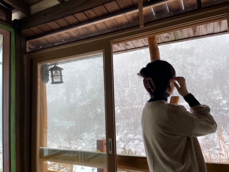 무주 흙집풍경 펜션 겨울에 이만한 뷰가 또 있을까요 송어연어회 기가막혀요 네이버 블로그