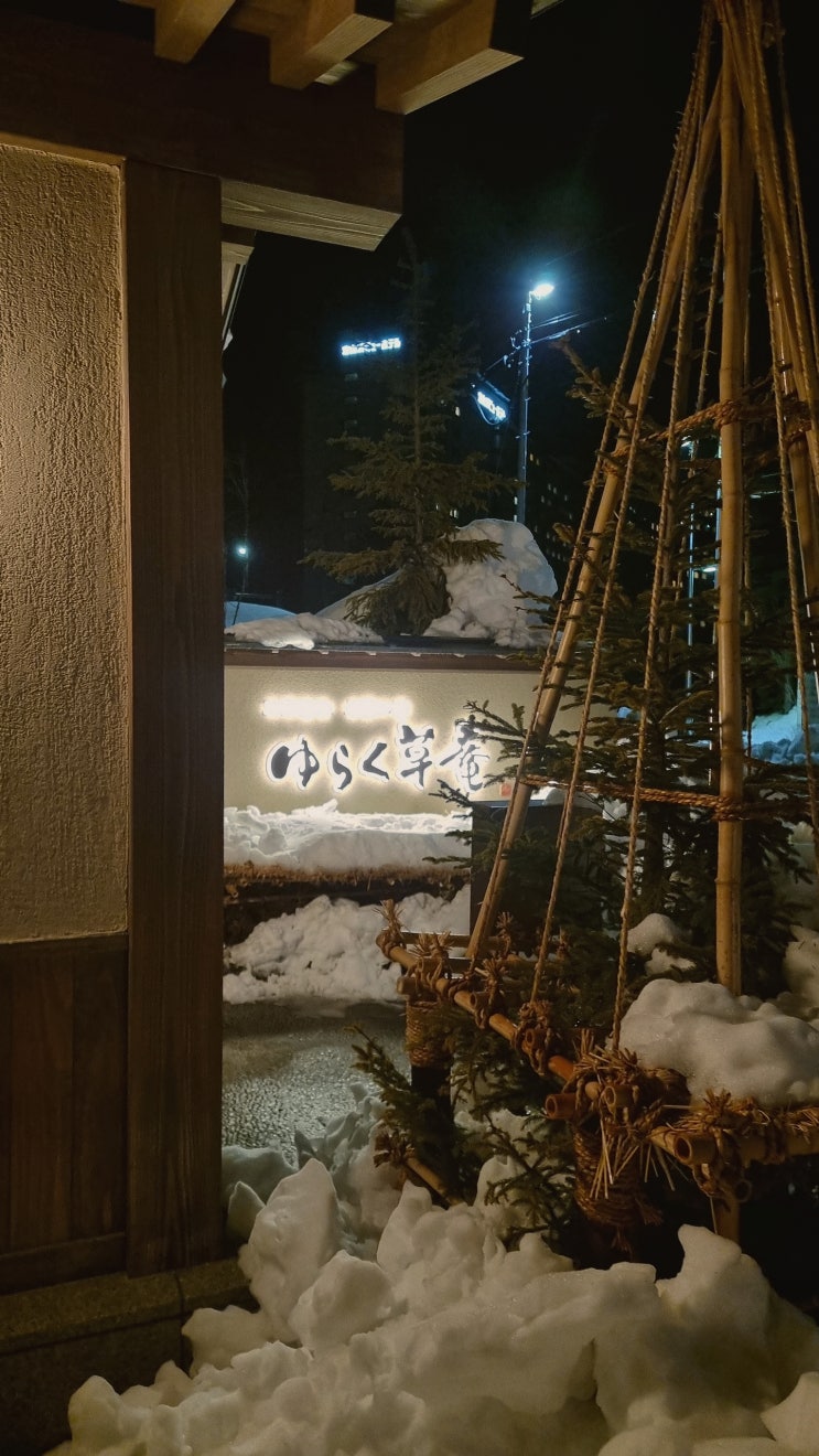 겨울 삿포로 4박 5일 자유여행 1일차 2 죠잔케이 유라쿠소안 료칸 예약 비용 이용 꿀팁 포토존 네이버 블로그