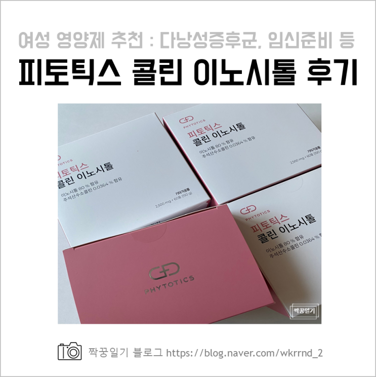 피토틱스 콜린 이노시톨 추천 임신준비와 다낭성증후군에 좋은 여성영양제내돈내산 네이버 블로그