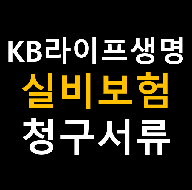 Kb라이프생명 실비보험 청구서류 보험금청구서 양식 팩스번호 우편 인터넷 모바일 방문접수 어플청구 네이버 블로그