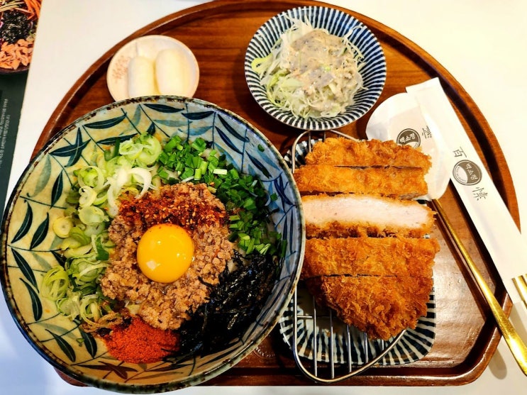 합정맛집 백소정에서 돈카츠 마제소바 온소바 먹고 온 후기 네이버 블로그