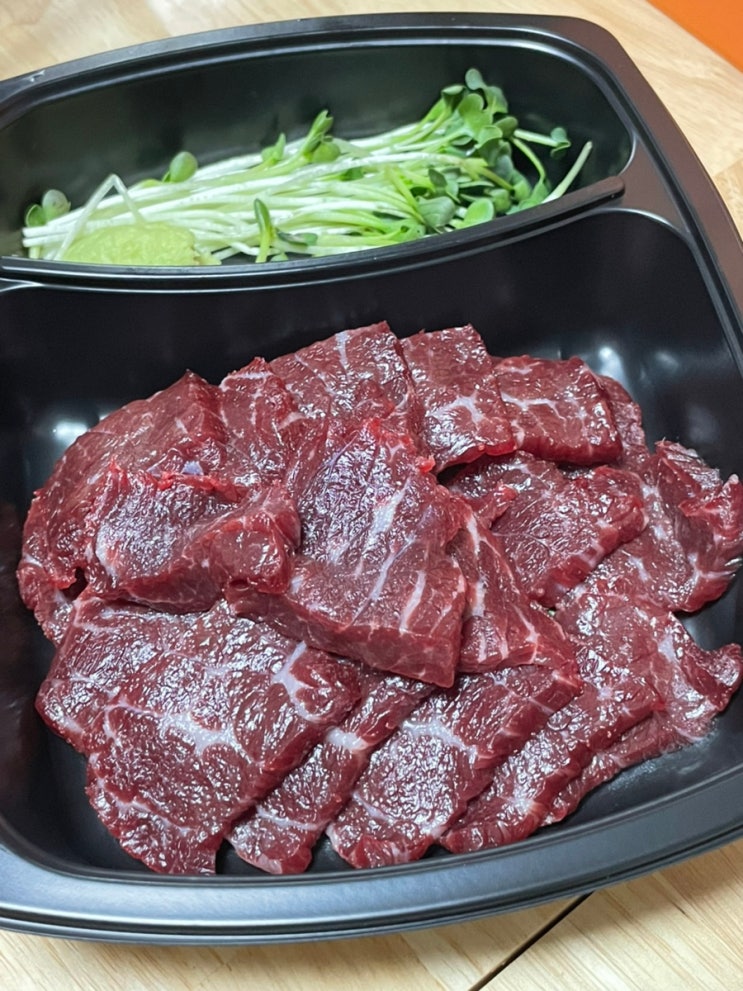 보라매 우곳간 :: 뭉티기, 육회비빔밥 배달 추천 후기 : 네이버 블로그
