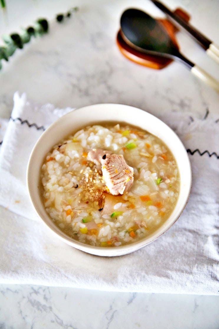 참치죽 끓이는법 찬밥요리 죽종류 참치야채죽 만들기 참치캔요리 네이버 블로그