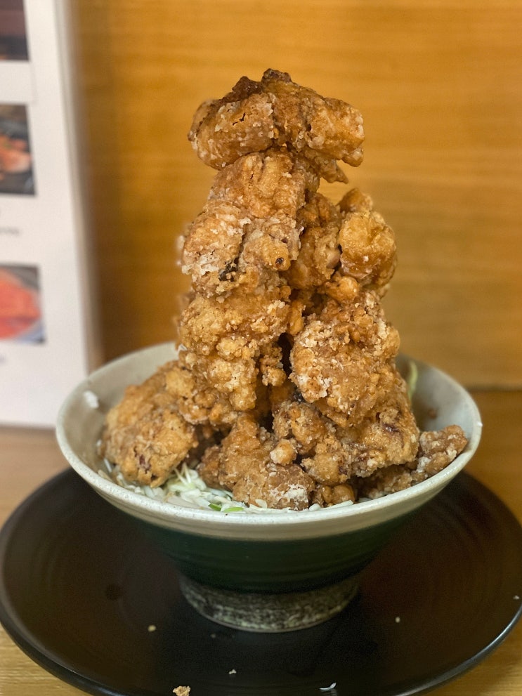 송파구신천동 본격적으로 먹을 준비 됐나요 잠실 장미아파트상가 맛집 치마오 시그니처 메뉴 본격가라아게동 네이버 블로그