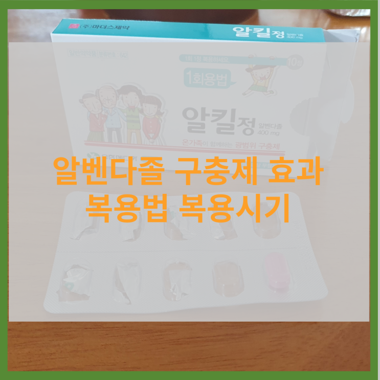 알벤다졸 구충제 효과 복용시기 복용법에 대해서 네이버 블로그