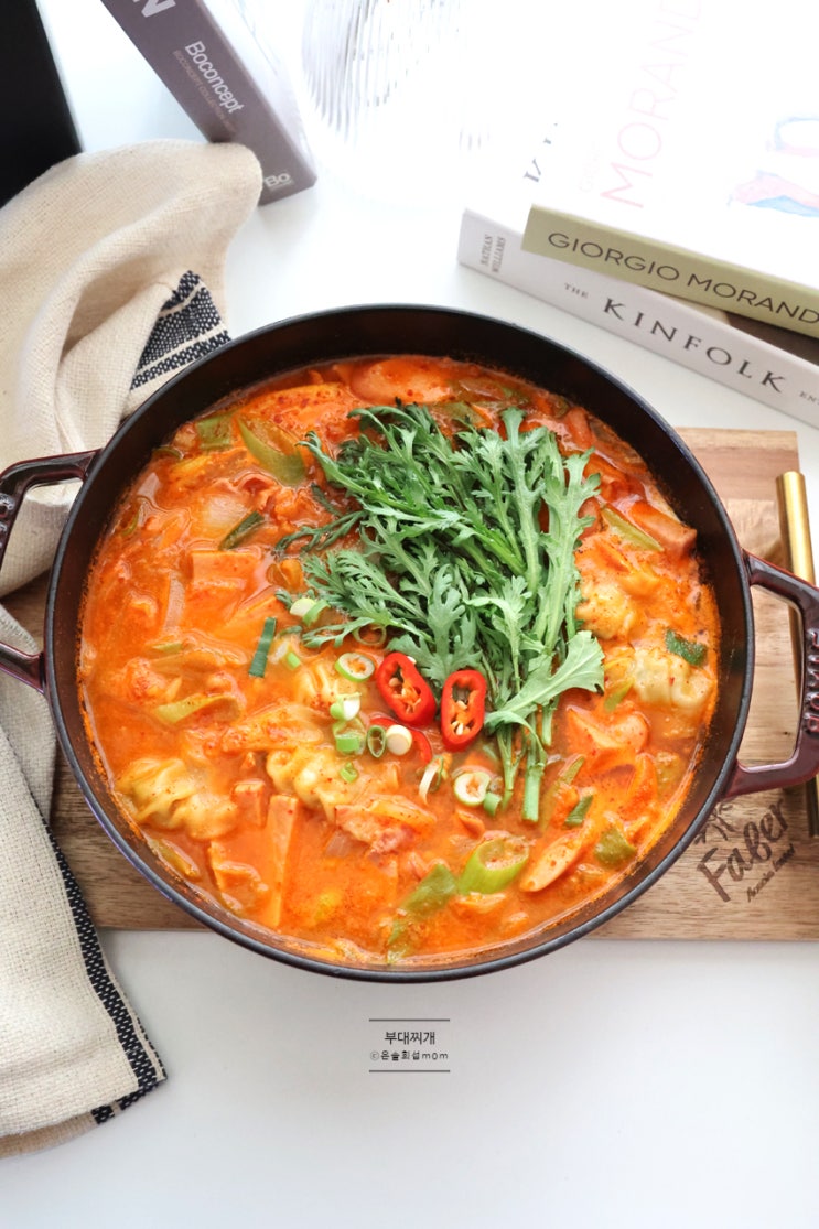 부대찌개 황금레시피 재료 김치 사골육수 활용 햄찌개 레시피 부대찌개 양념장 만드는법 네이버 블로그