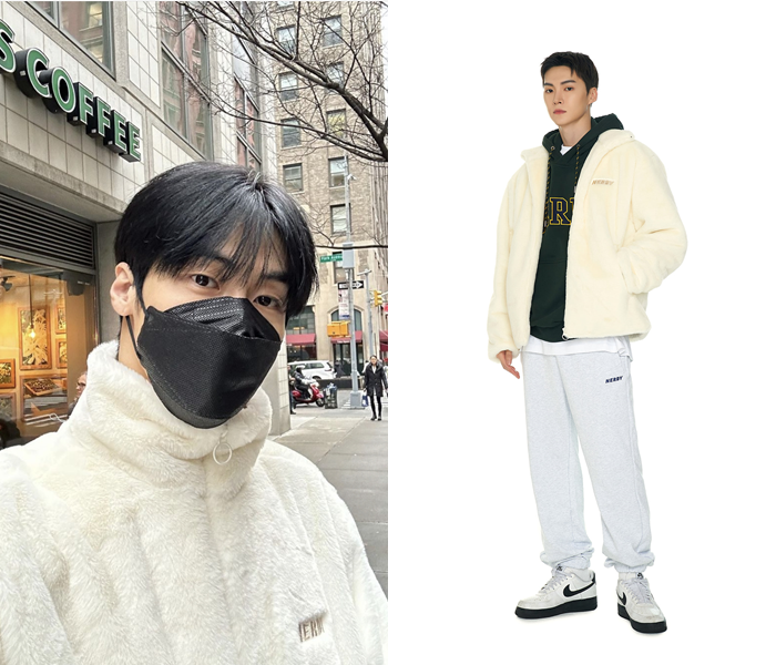 엔플라잉 승협 옷 패션 인스타그램 사복 속 널디 에코퍼 자켓 코디 남자후리스브랜드 네이버 블로그