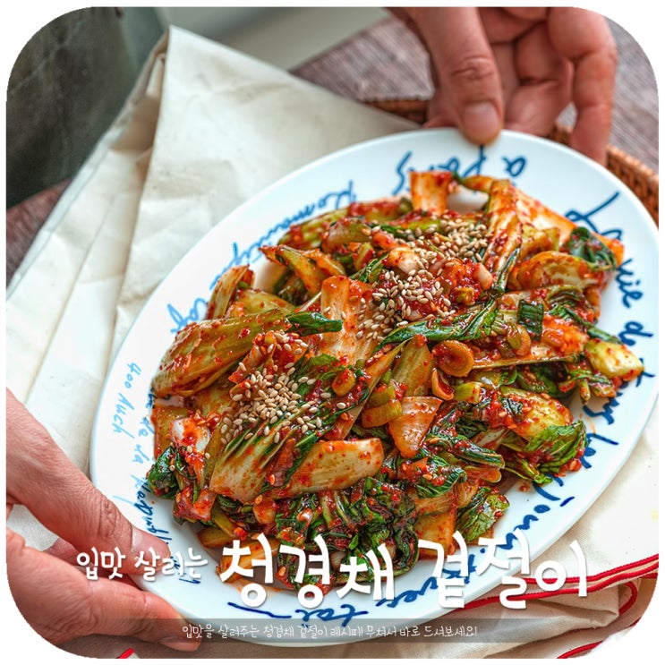 청경채무침 개운하고 간단한 밑반찬 만들기 청경채 요리 김치 겉절이 만드는 법 네이버 블로그