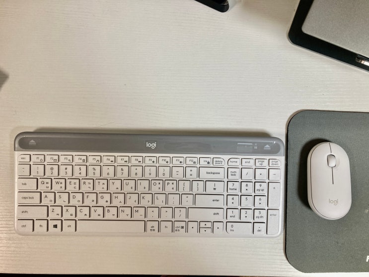 로지텍 logitech SLIM COMBO MK470 | 데스크테리어에 최적화된 무선 블루투스 키보드 마우스 세트, 친구의 선물 ...