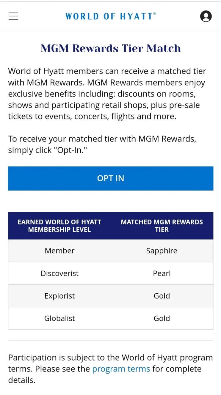 SM(status matching) : HYATT MGM 시즌이 돌아왔다. (올 6월에 하얏트와 MGM 제휴가 종료될거라는 ...