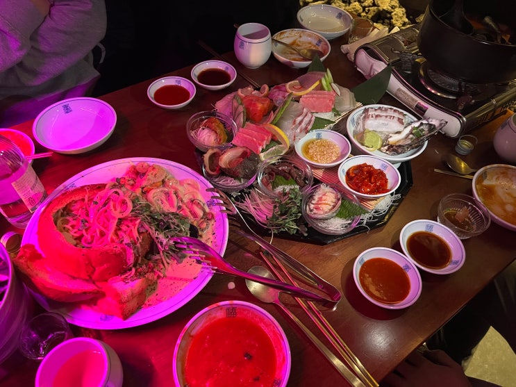 미사맛집 미사역이자카야 미사도｜비쥬얼과 맛의 끝판왕 사시미한판｜토마토홍합얼큰나베｜우니크림빠네｜분위기 좋은 미사이자카야